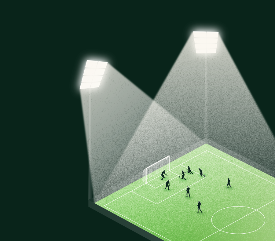Football pitch lighting